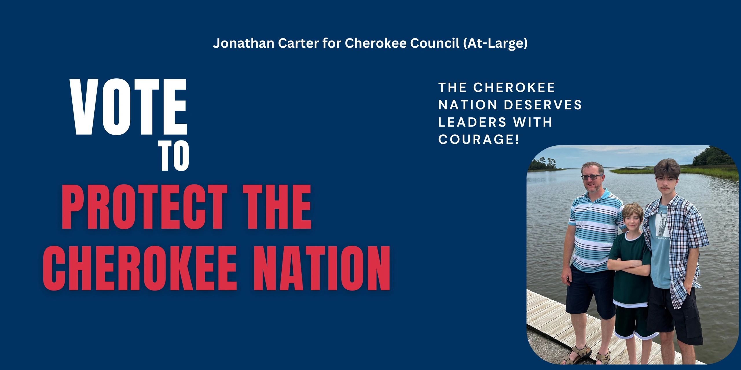 Support Jonathan Carter Cherokee Candidate for Tribal Council